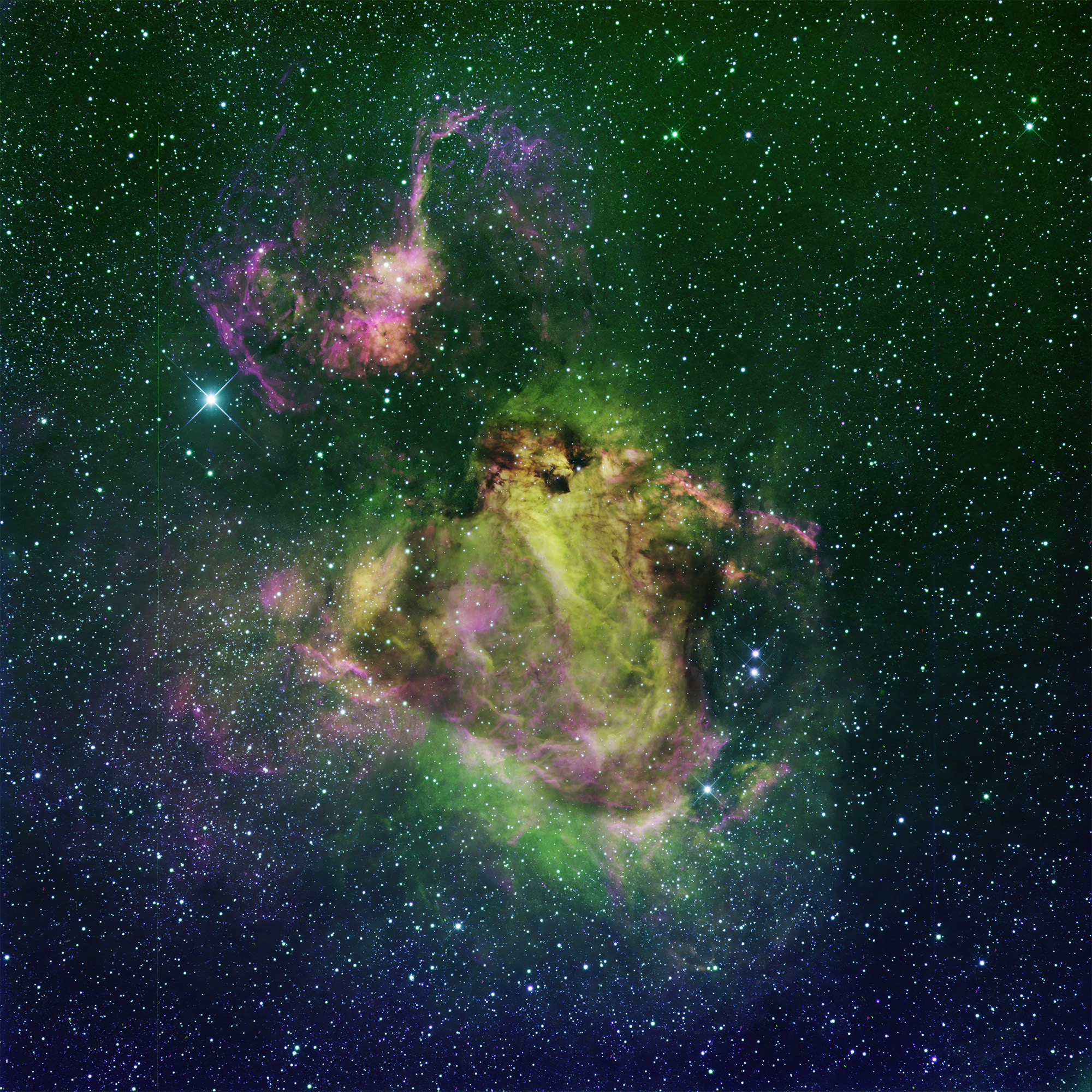 Omega Nebula - SHO edit 1 | Telescope Live